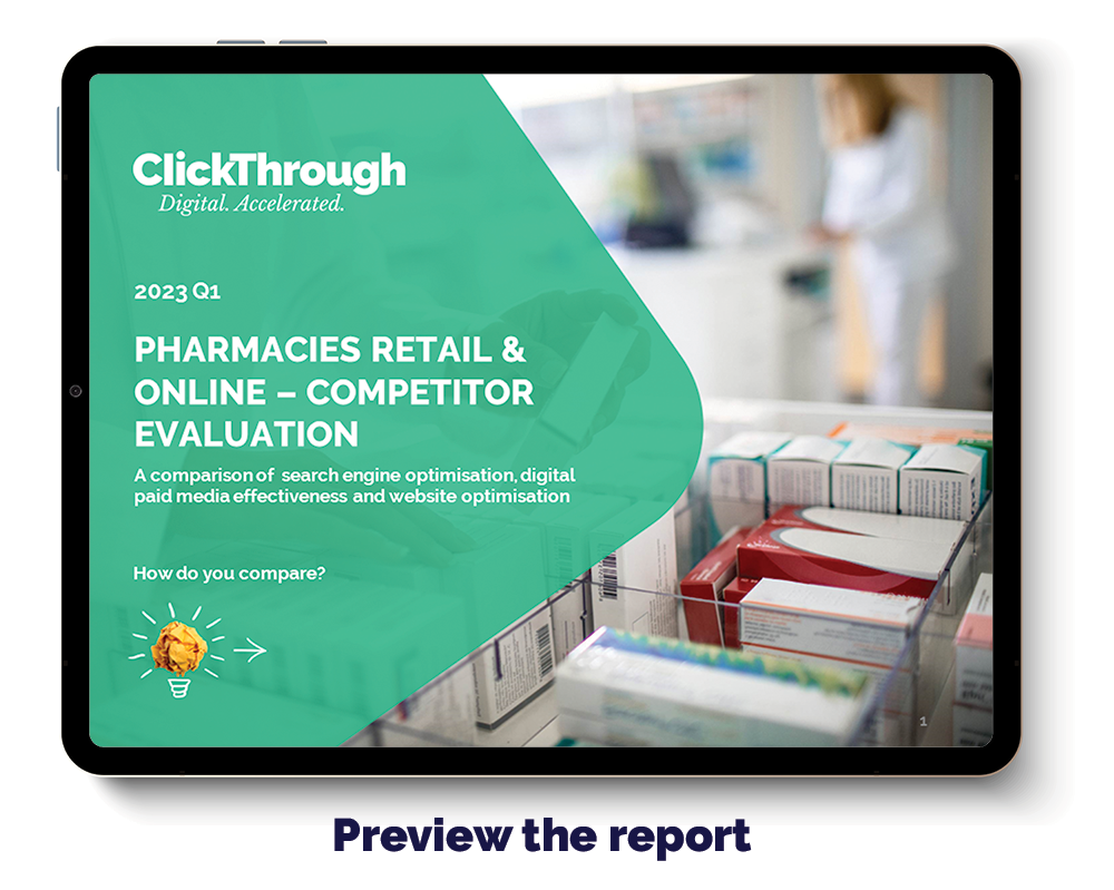UK Pharmacies - Digital Marketing Benchmark Report, Q1 2023